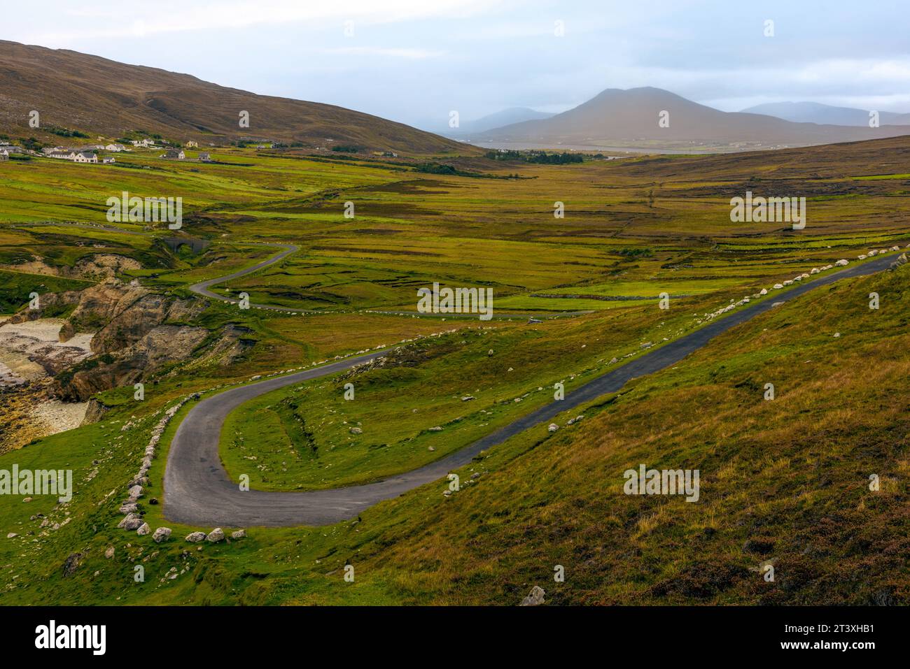 The White Cliffs of Ashleam, located on Achill Island in County Mayo ...