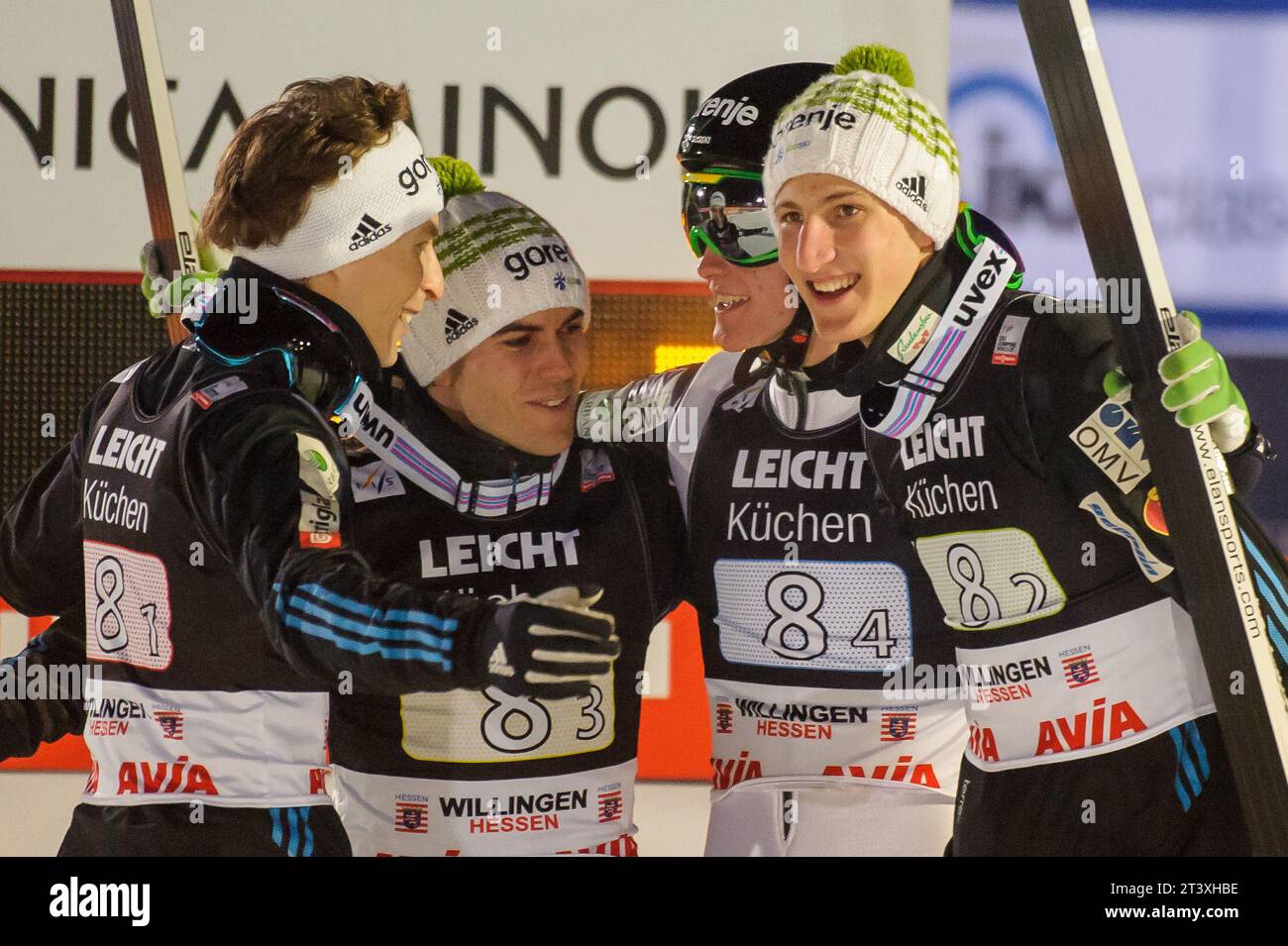 Tepes Jurij ,Dezman Nejc, Damjan Jernej, Prevc Peter SLO Sieger FIS Ski ...