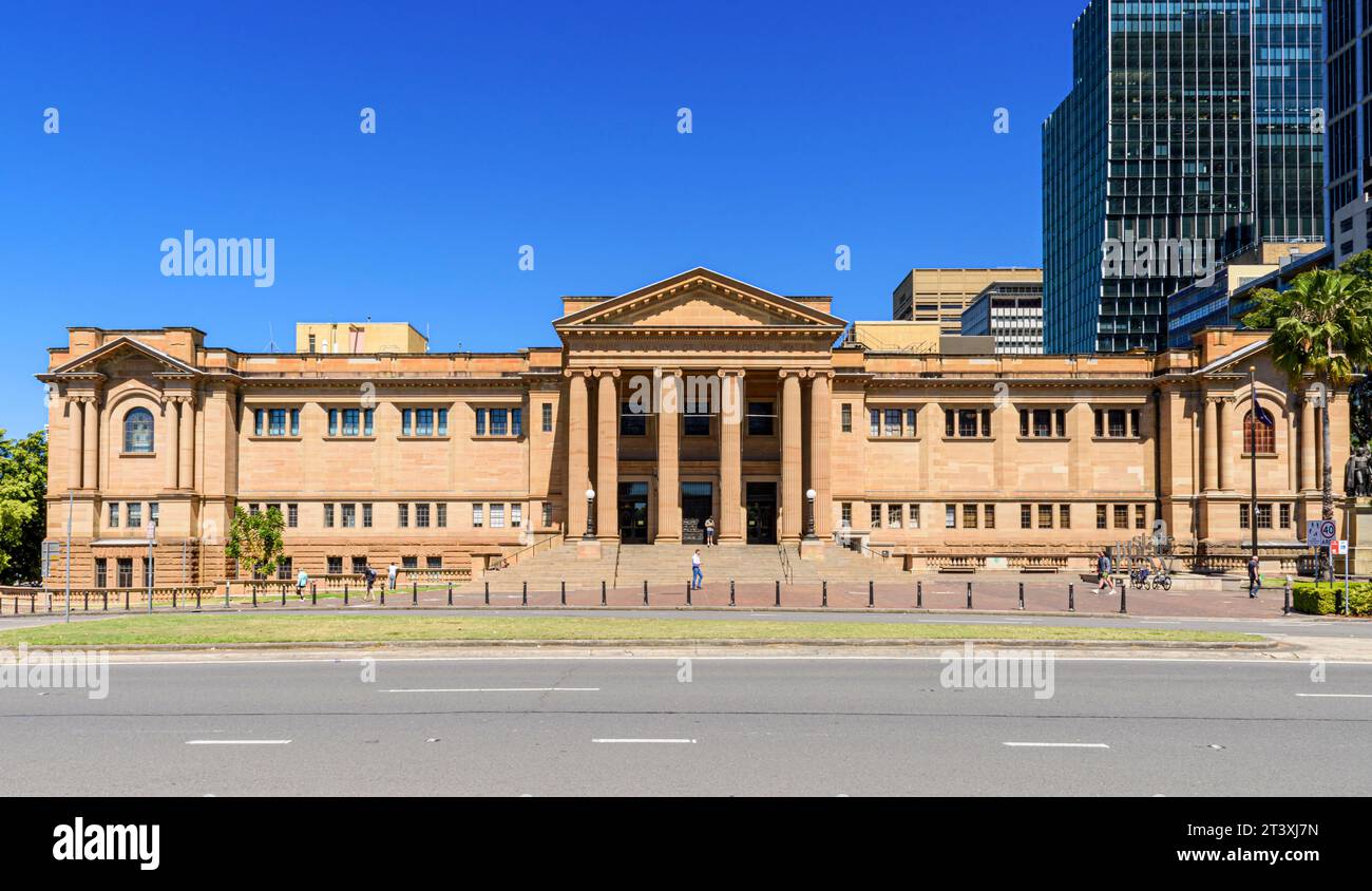 Facade of the State Library of New South Wales, Sydney, Australia Stock ...