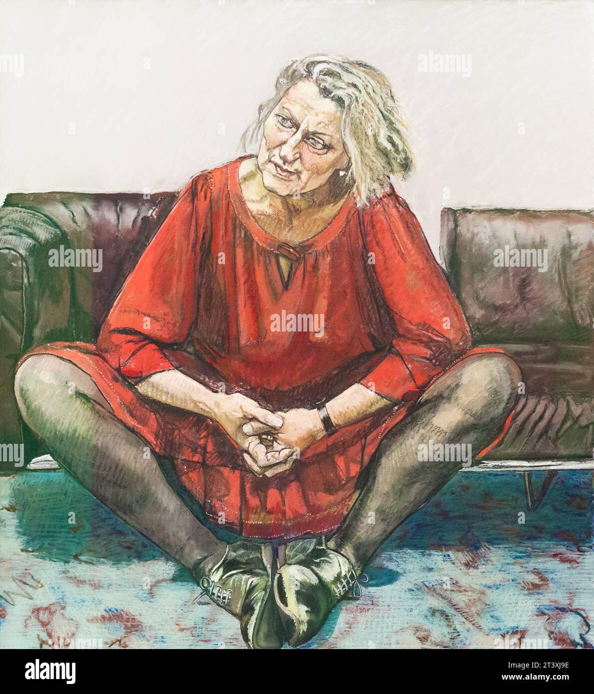 Germaine Greer by Paula Rego Stock Photo - Alamy