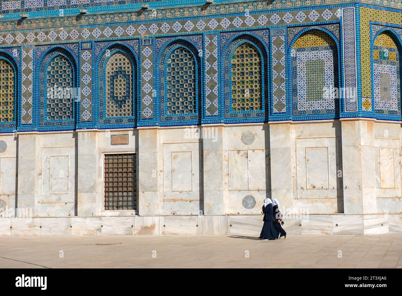 JERUSALEM, ISRAEL - MAY 18, 2021: Palestinian Muslim women in hijab ...