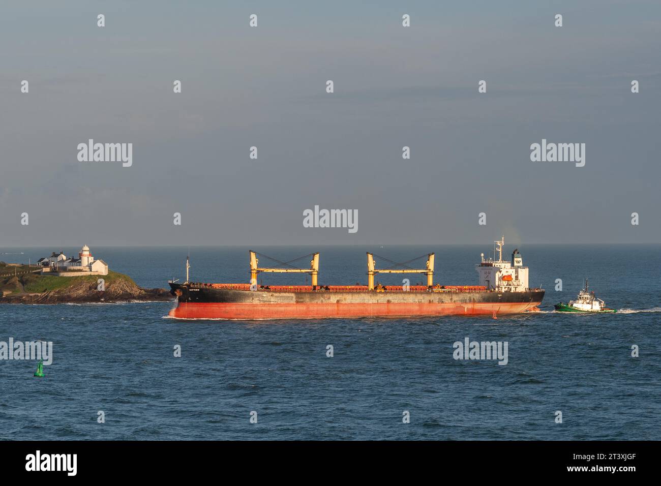 Bulk carrier 'M/V Matthew', which was impounded by Irish Army Rangers ...