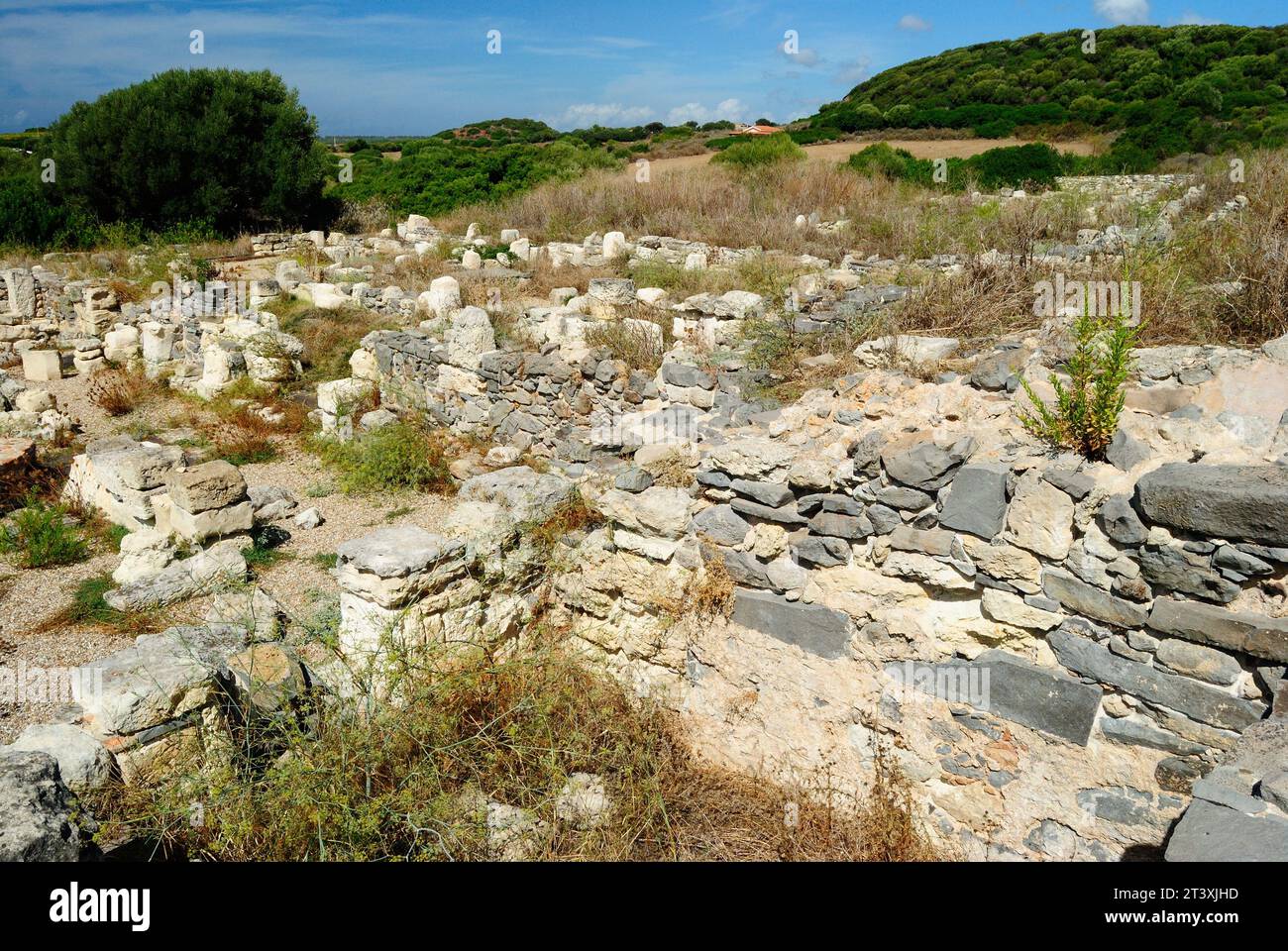 The ruins of Punic city of Cornus Stock Photo - Alamy
