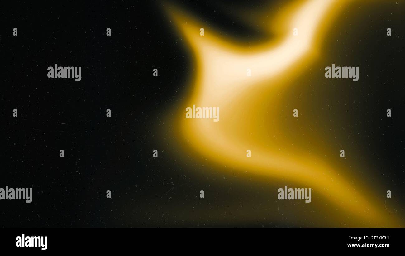 Yellow flame gradient grainy background. Illuminated fire in warm tones ...