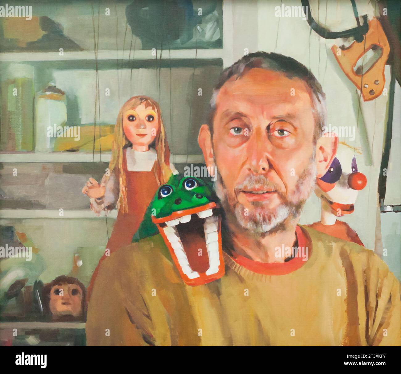 Michael Rosen by Lee Fether Stock Photo - Alamy
