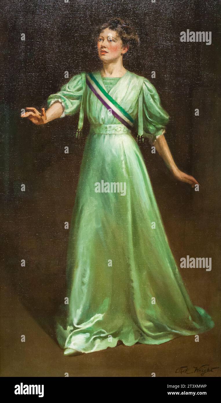 Dame Christabel Pankhurst by Ethel Wright Stock Photo - Alamy