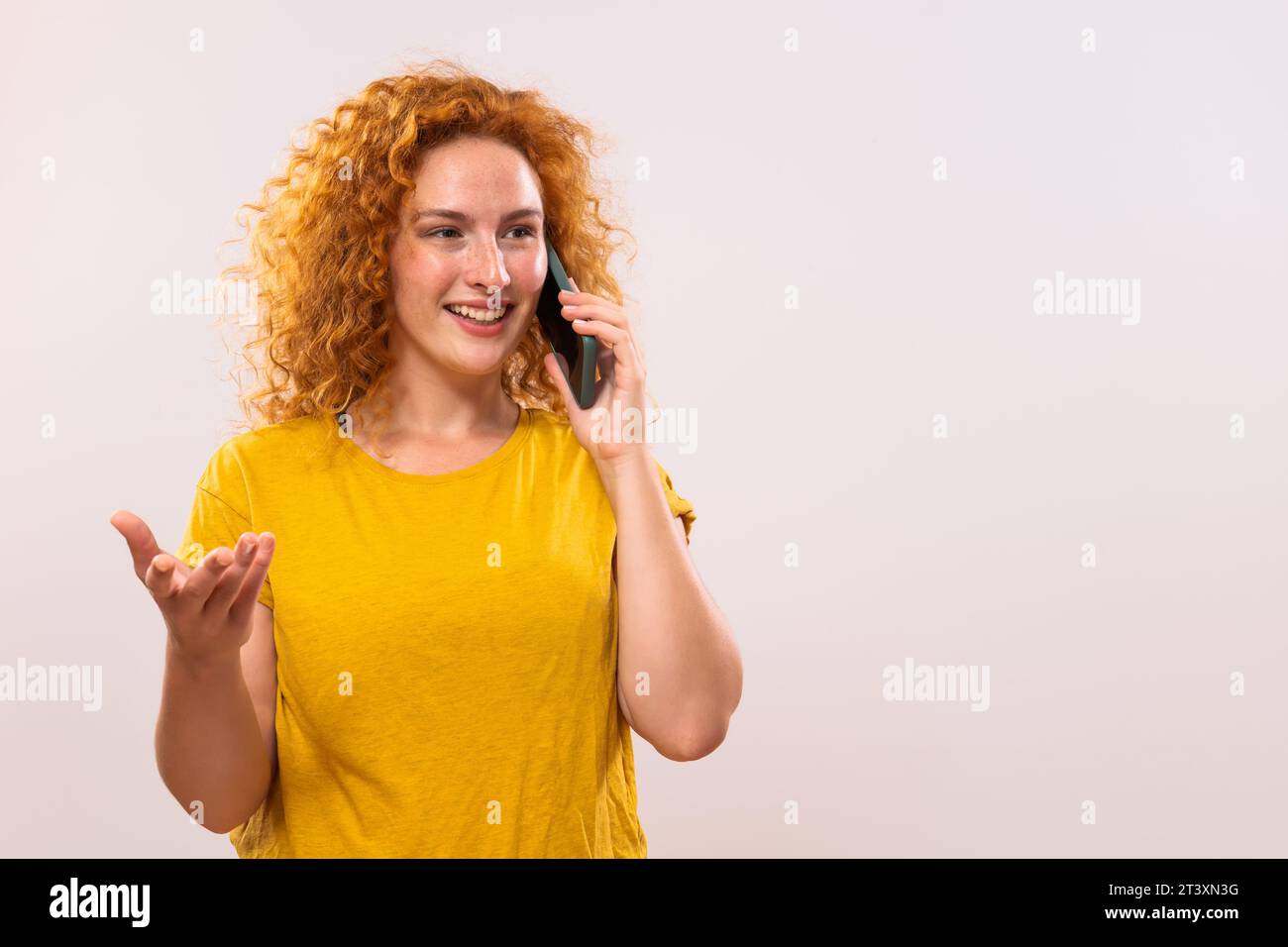Ginger person talking hi-res stock photography and images - Alamy