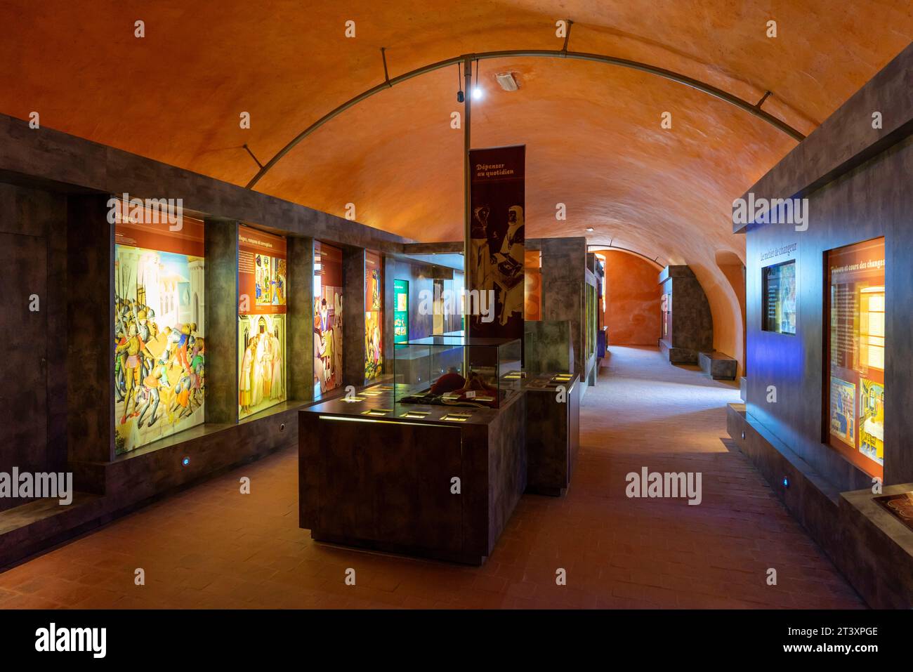 Interpretation Center Museum, Cathar castle of Saissac, village of ...