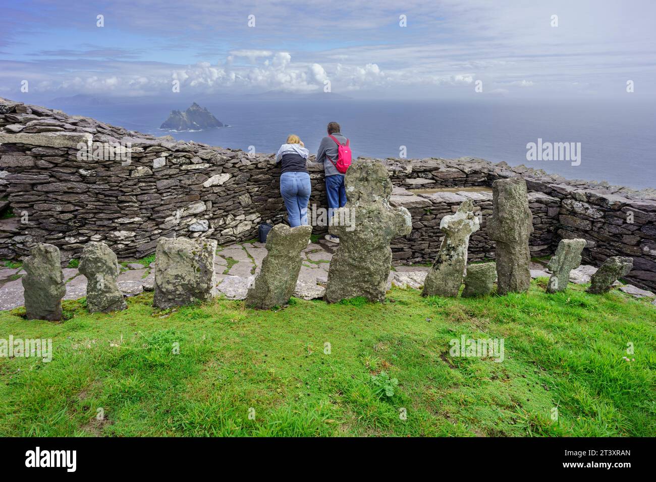 monastery at the top, Skellig Michael island, Mainistir Fhionáin (St ...