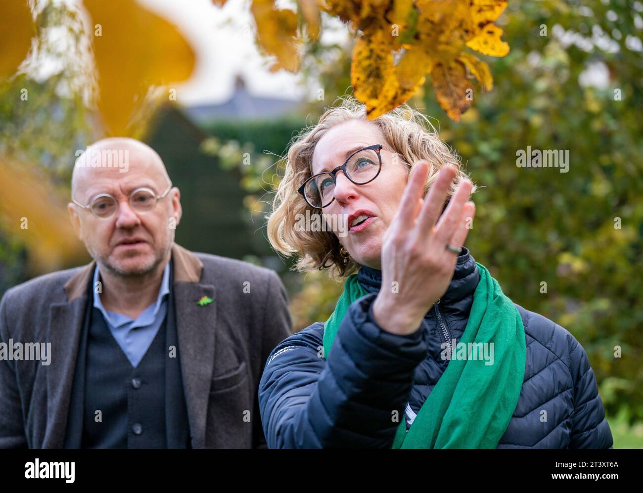 Scottish Green Party leaders Patrick Harvie and Lorna Slater during a ...