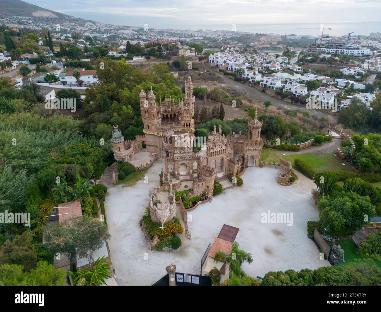 The beautiful Colomares Castle Monument in the municipality of ...
