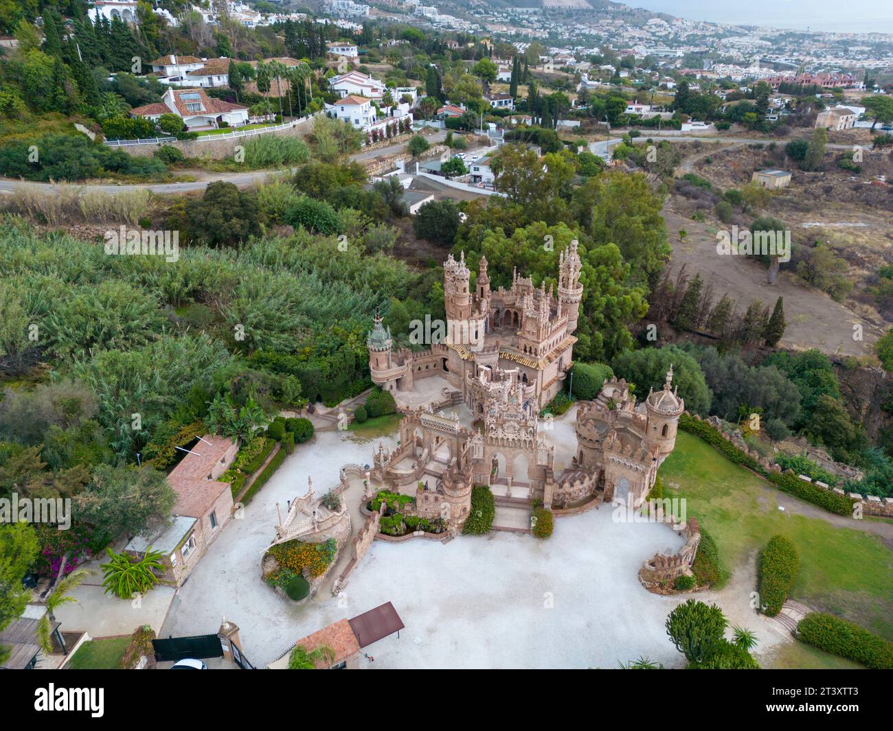 The beautiful Colomares Castle Monument in the municipality of ...