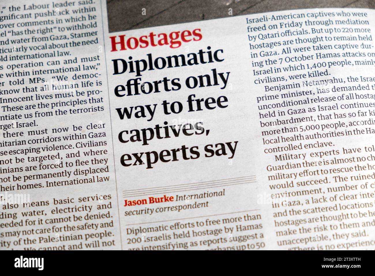 Israeli 'Hostages Diplomatic efforts only way to free captives, experts ...