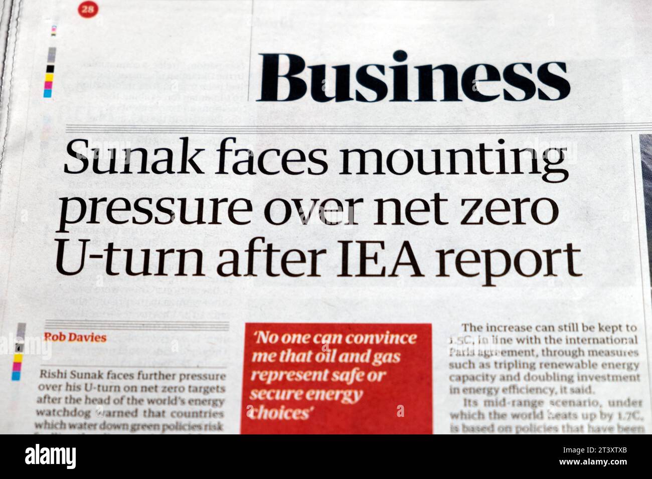 Rishi 'Sunak faces mounting pressure over net zero U-turn after IEA ...