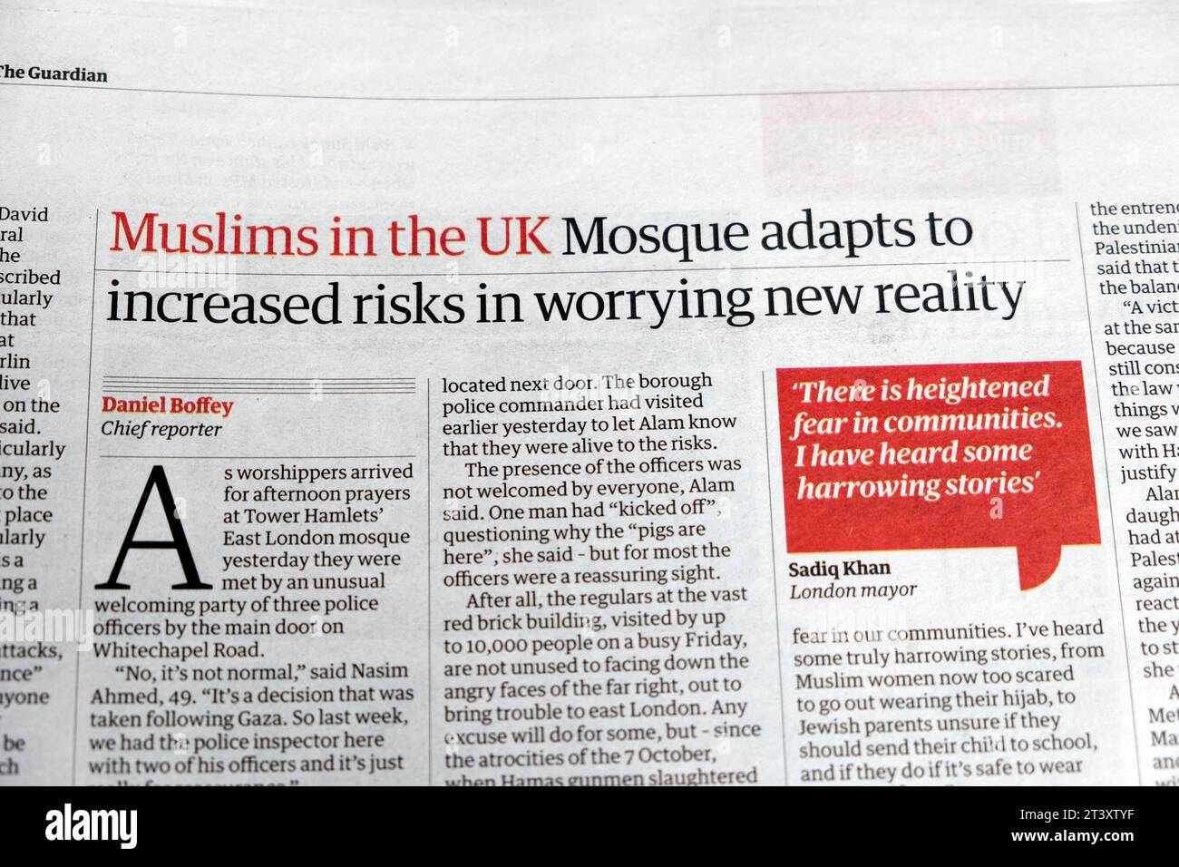 'Muslims in the UK Mosque adapts to increased risks in worrying new ...