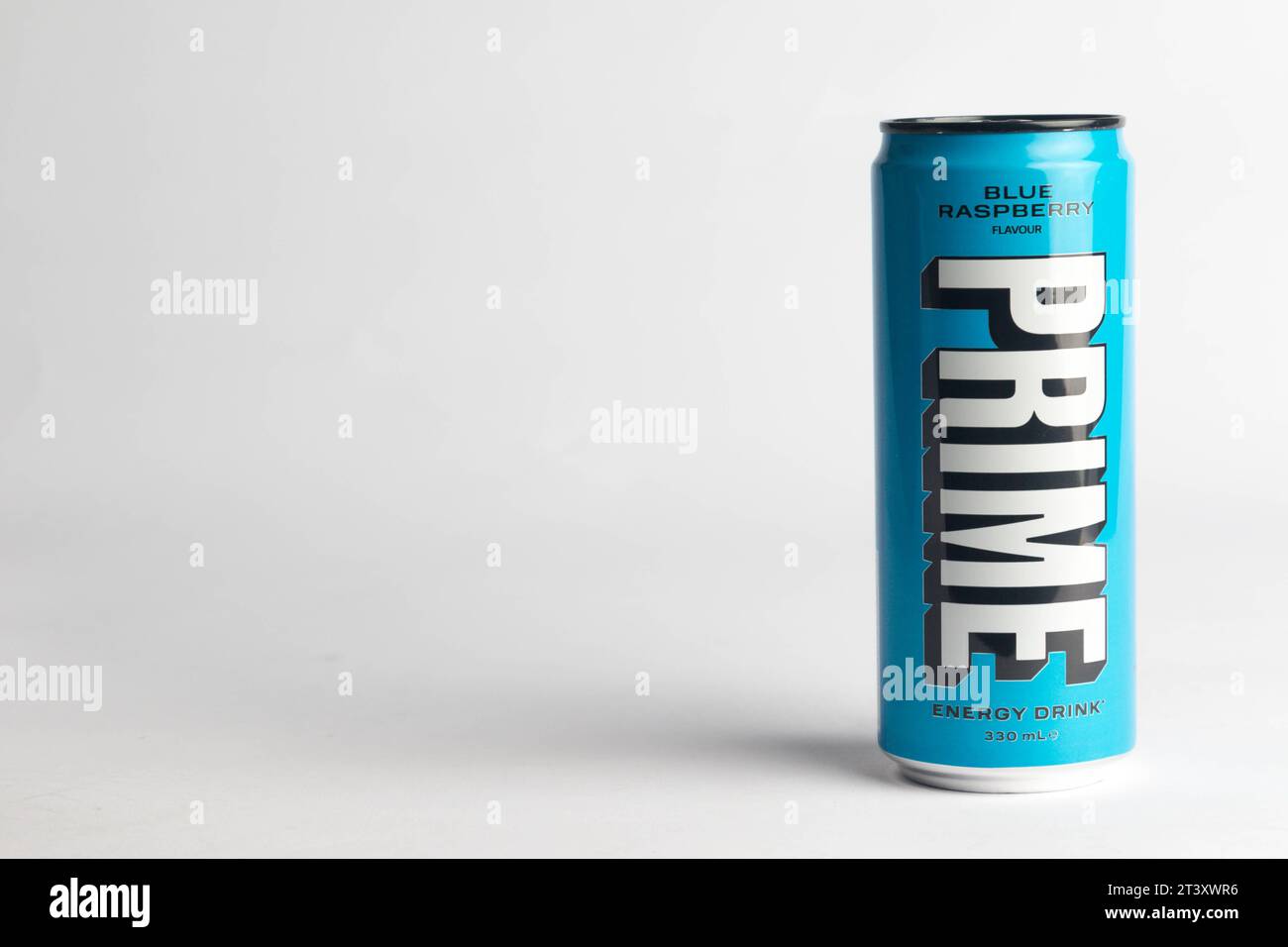 London, United Kingdom, 18th October 2023:- A Can of Blue Raspberry ...
