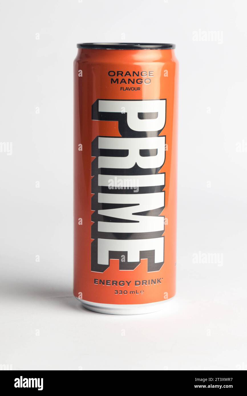 London, United Kingdom, 18th October 2023:- A Can of Orange and Mango ...