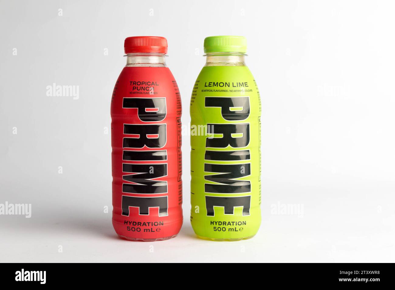 London, United Kingdom, 18th October 2023:- Bottles of Prime Hydration ...