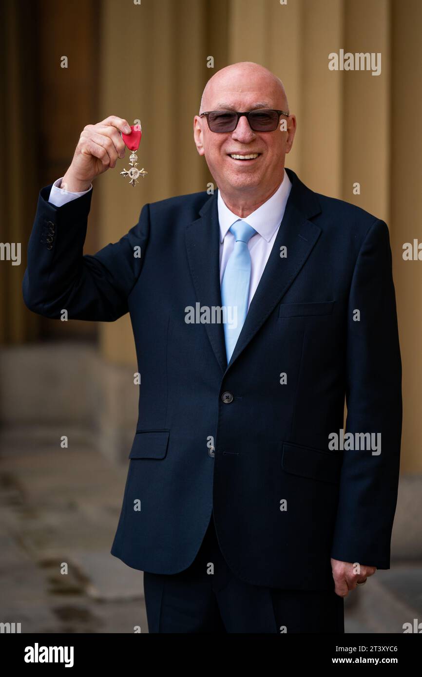 Broadcaster Ken Bruce after being made a Member of the Order of the ...
