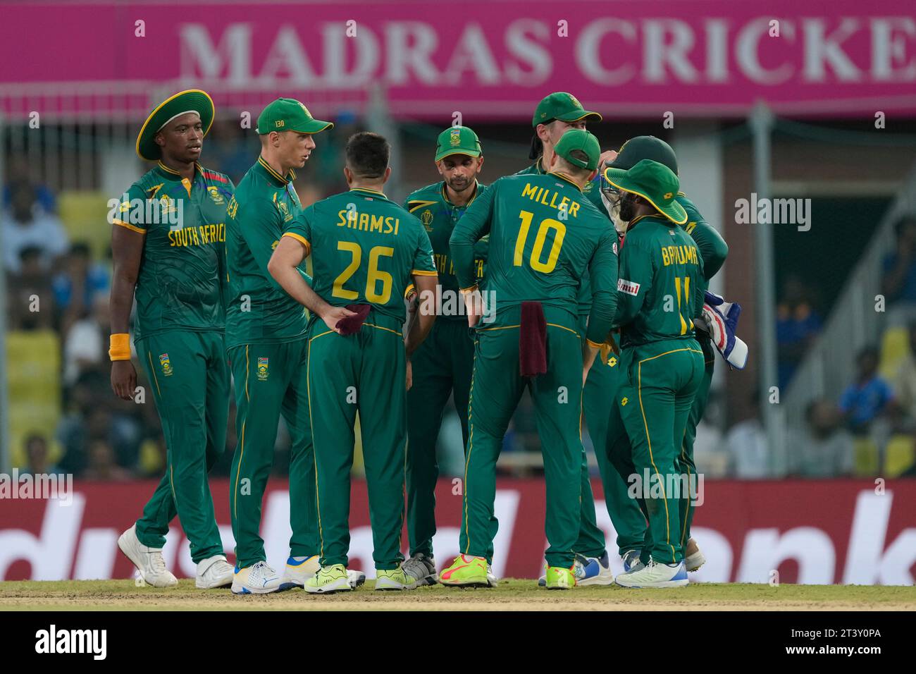 South African cricketers celebrate the dismissal of Pakistan's Saud ...