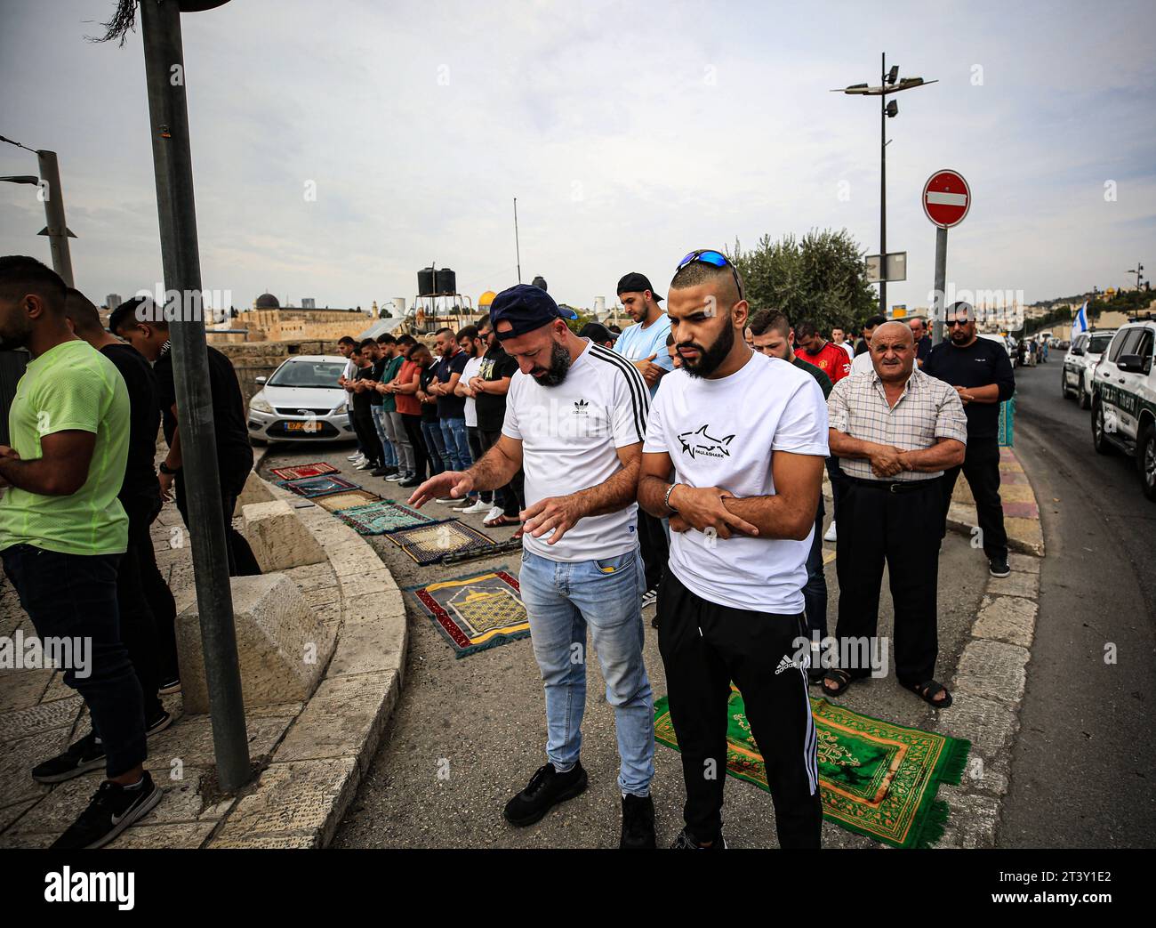 JERUSALEM - OCTOBER 27: 2023, Israel restricts Palestinian access to Al ...