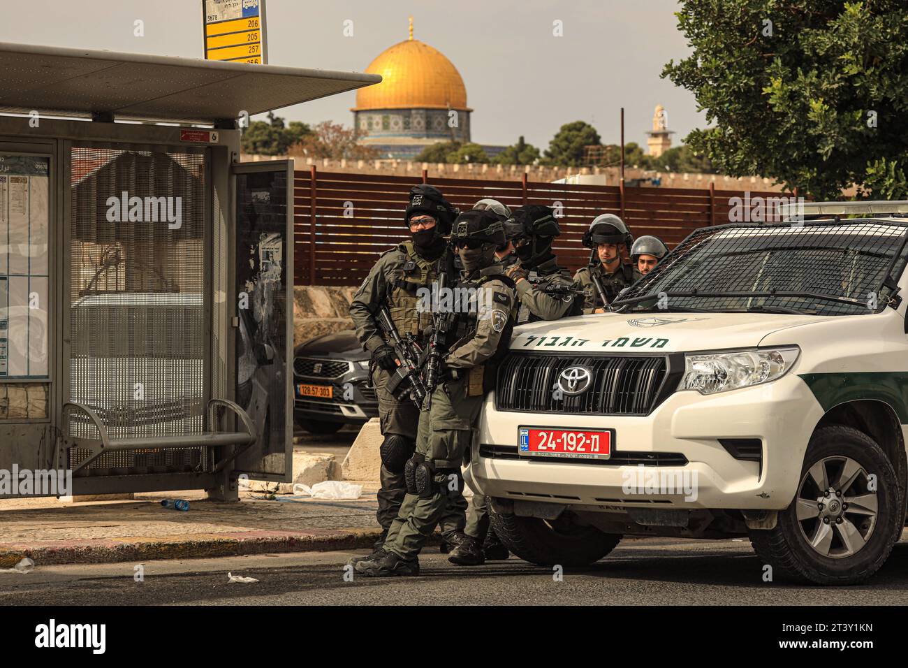 JERUSALEM - OCTOBER 27: 2023, Israel restricts Palestinian access to Al ...
