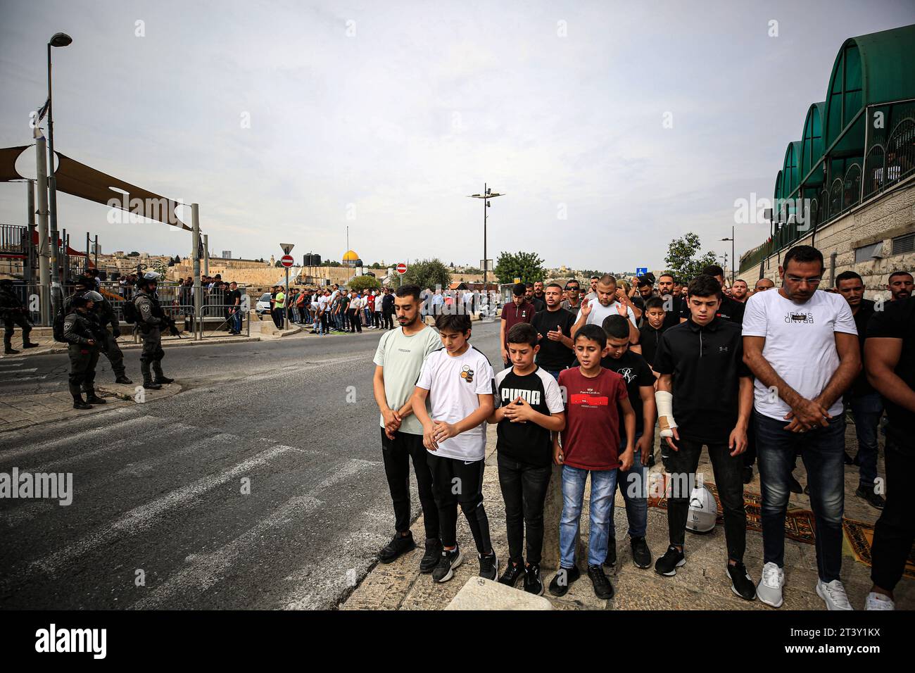 JERUSALEM - OCTOBER 27: 2023, Israel restricts Palestinian access to Al ...