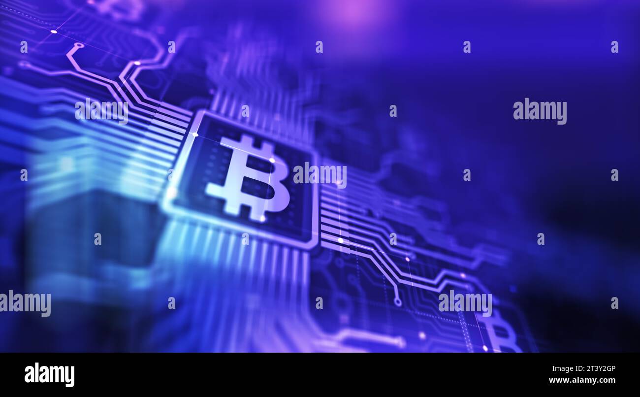 Bitcoin cryptocurrency trading and investment concept. Financial ...