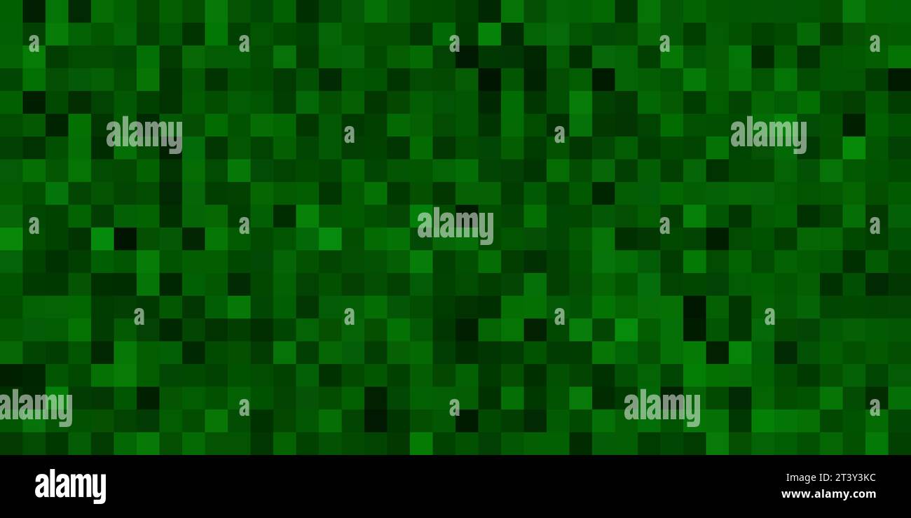 Green grass seamless pattern with pixels. Farm or field game surface ...