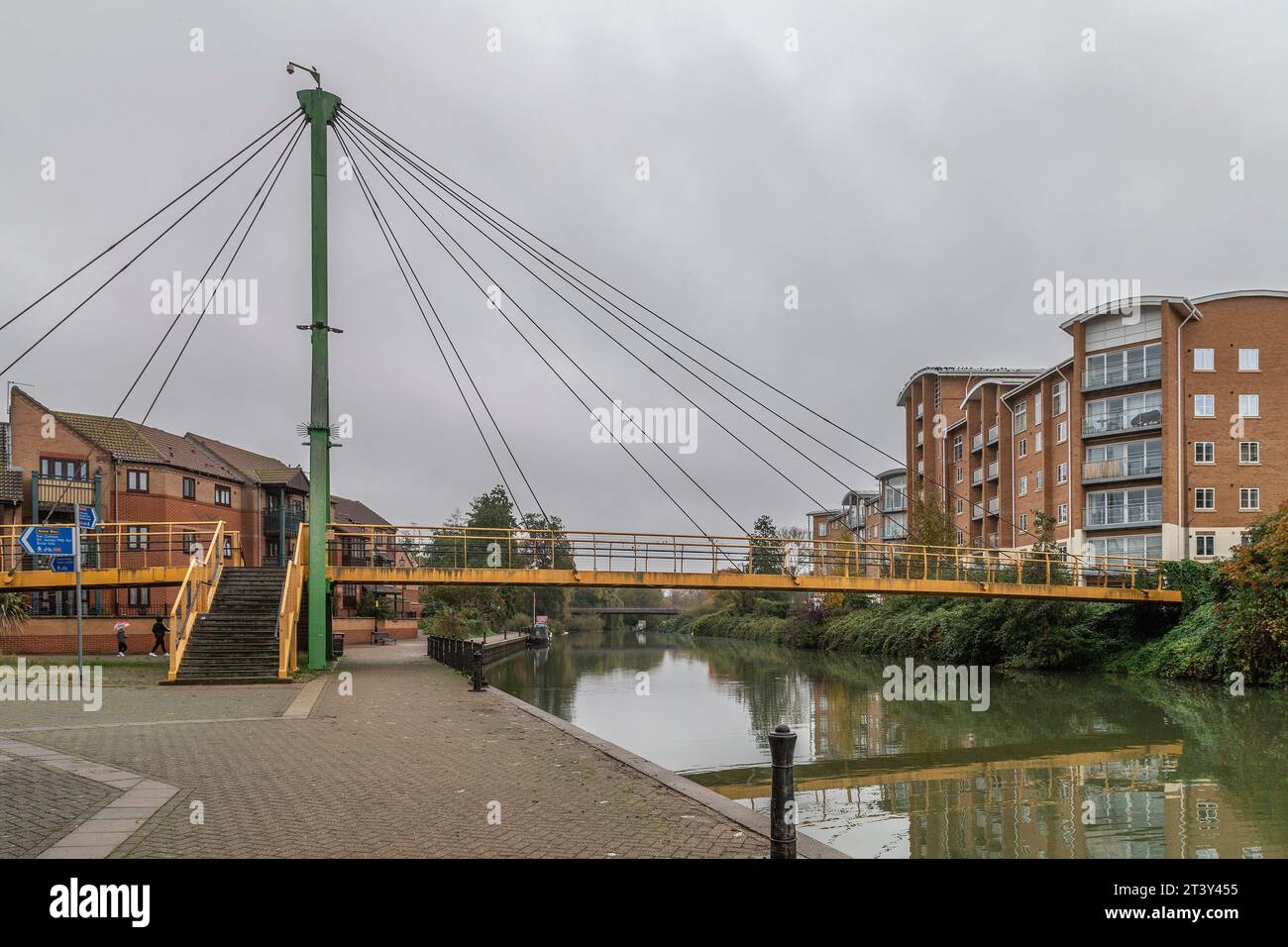 The Wathen Wigg Foot Bridge over the River Nene Town centre ...