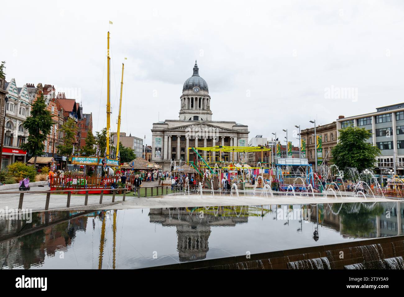 Nottingham, old market square Stock Photo - Alamy