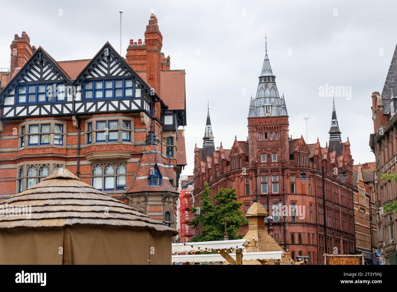 The old Market Square, Nottingham Stock Photo - Alamy