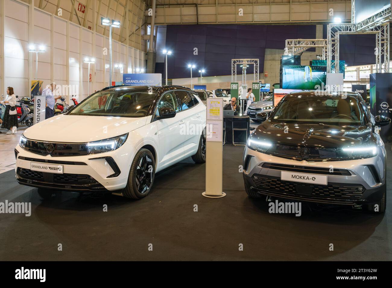 Opel Grandland GSe hybrid and Opel Mokka electric cars at ECAR SHOW ...