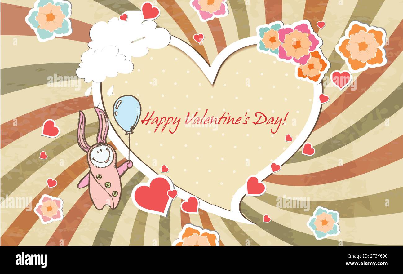Valentines day background Royalty Free Vector Image Stock Vector Image ...