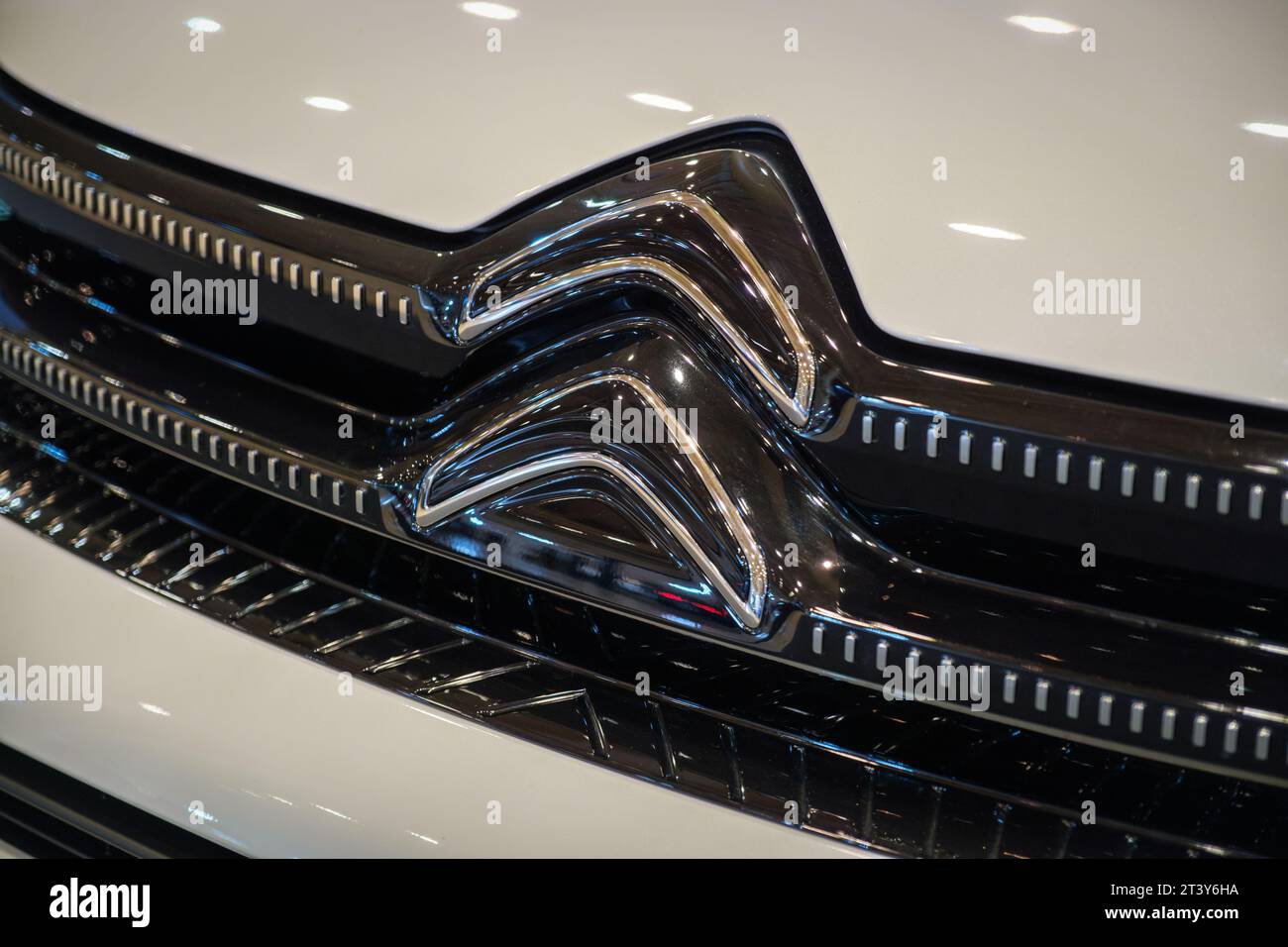 Citroen car logo emblem close up Stock Photo - Alamy
