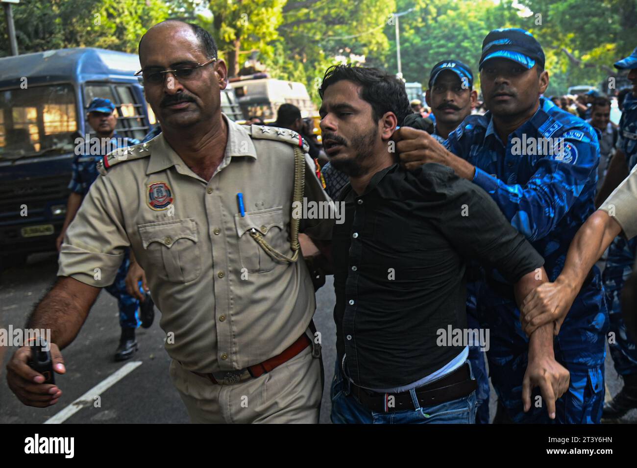 New Delhi, Delhi, India. 27th Oct, 2023. Indian Police personnel ...