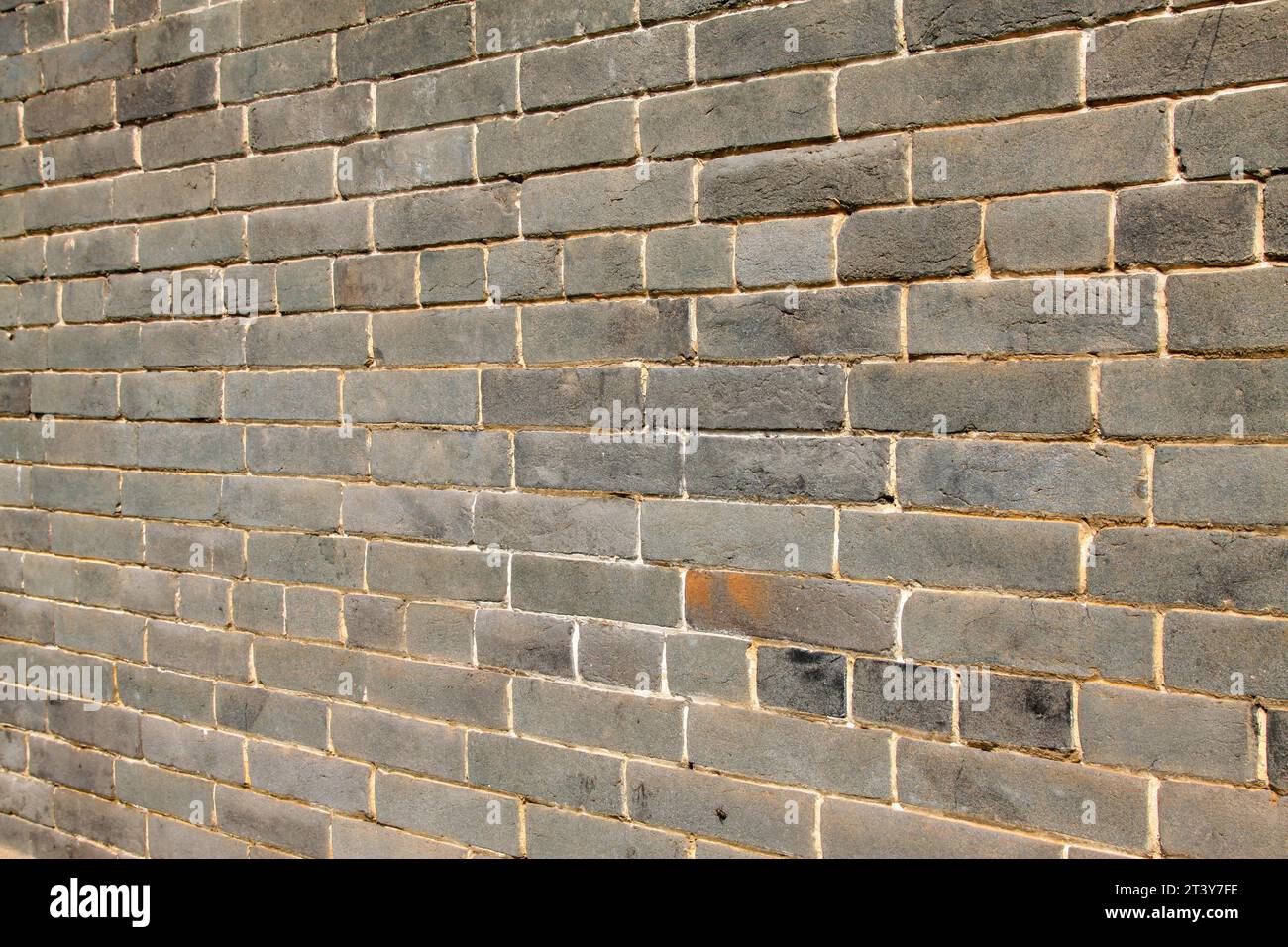 blue bricks wall, creative picture rural north china Stock Photo - Alamy