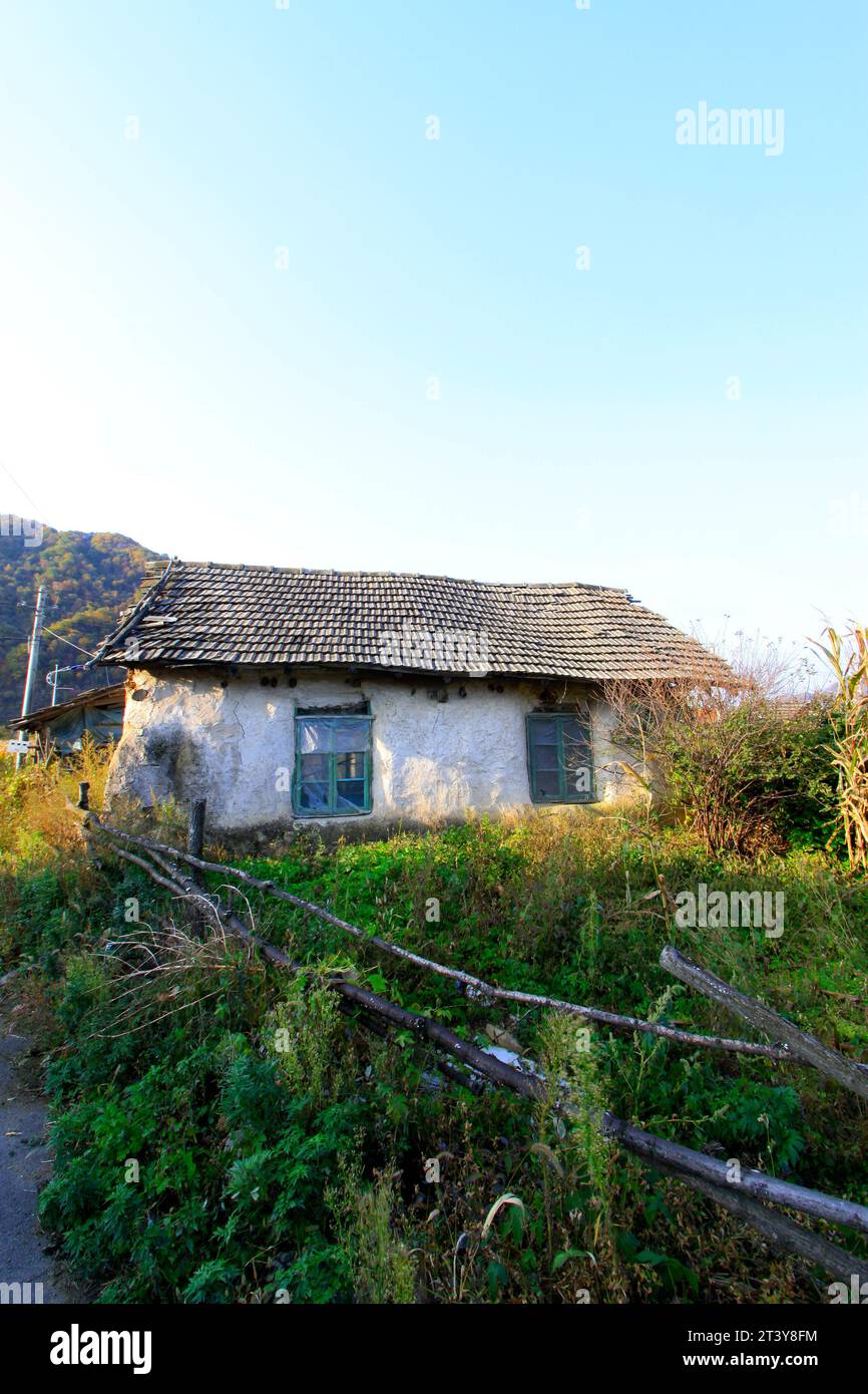 broken homes in rural areas, closeup of photo Stock Photo - Alamy