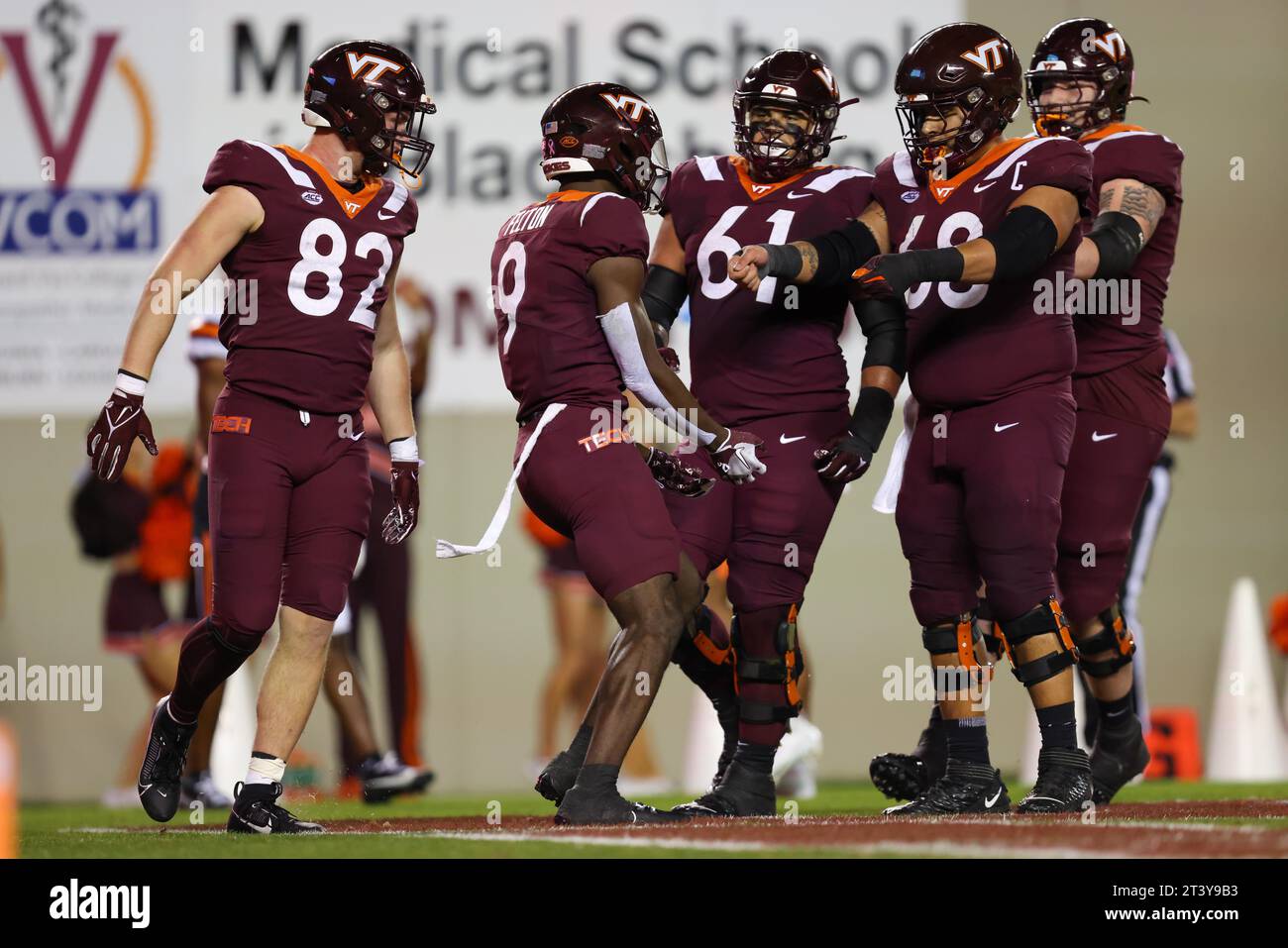 Blacksburg, USA. 26th Oct, 2023. October 26, 2023: Virginia Tech Hokies wide receiver Da'Quan ...