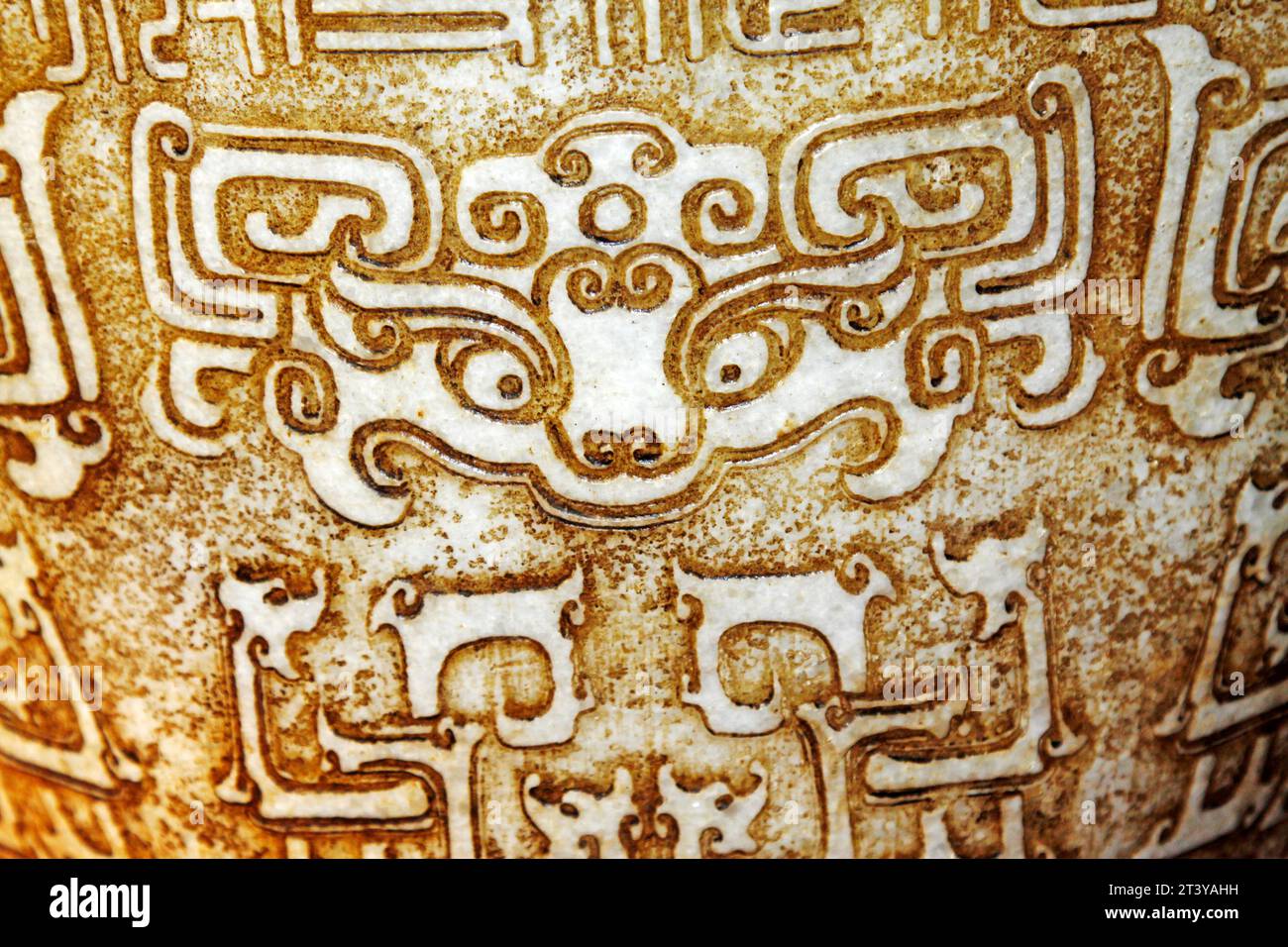 traditional Chinese style of cultural relics of the grain Stock Photo ...