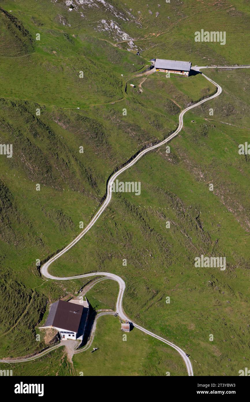 Aerial directly above village house hi-res stock photography and images ...