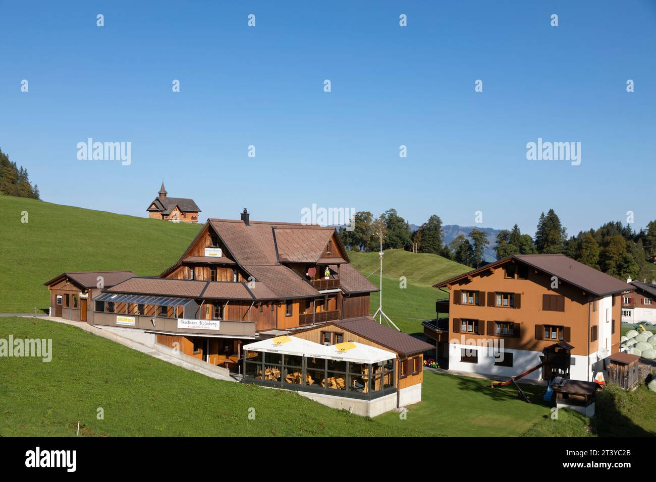 Houses in the village of Stoos, Schwyz, Switzerland Stock Photo - Alamy