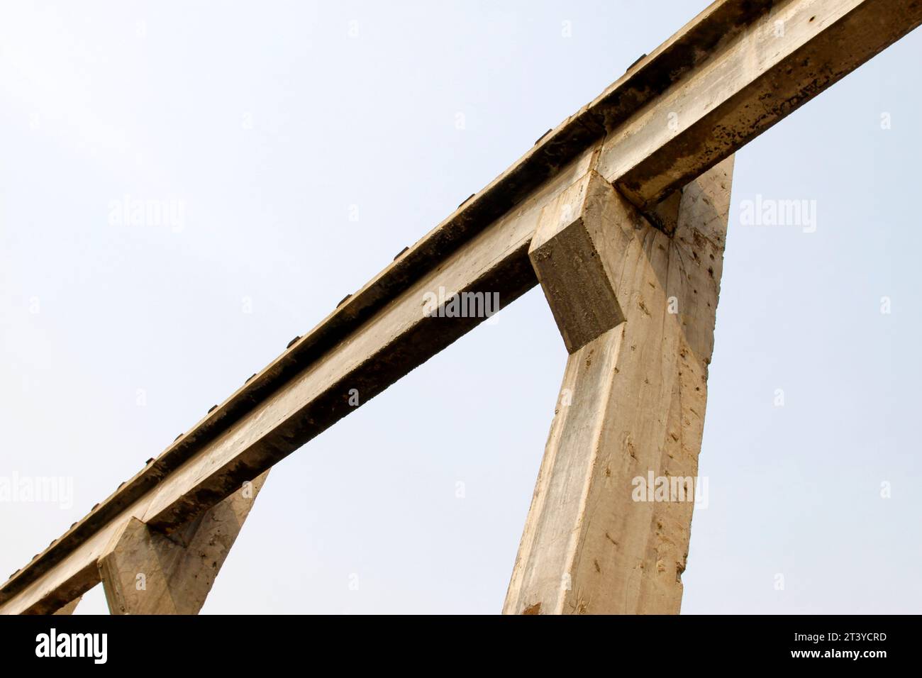concrete factory building framework, closeup of photo Stock Photo - Alamy