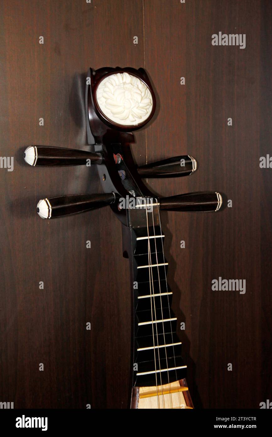 traditional Chinese Musical Instruments pipa, closeup of photo Stock ...