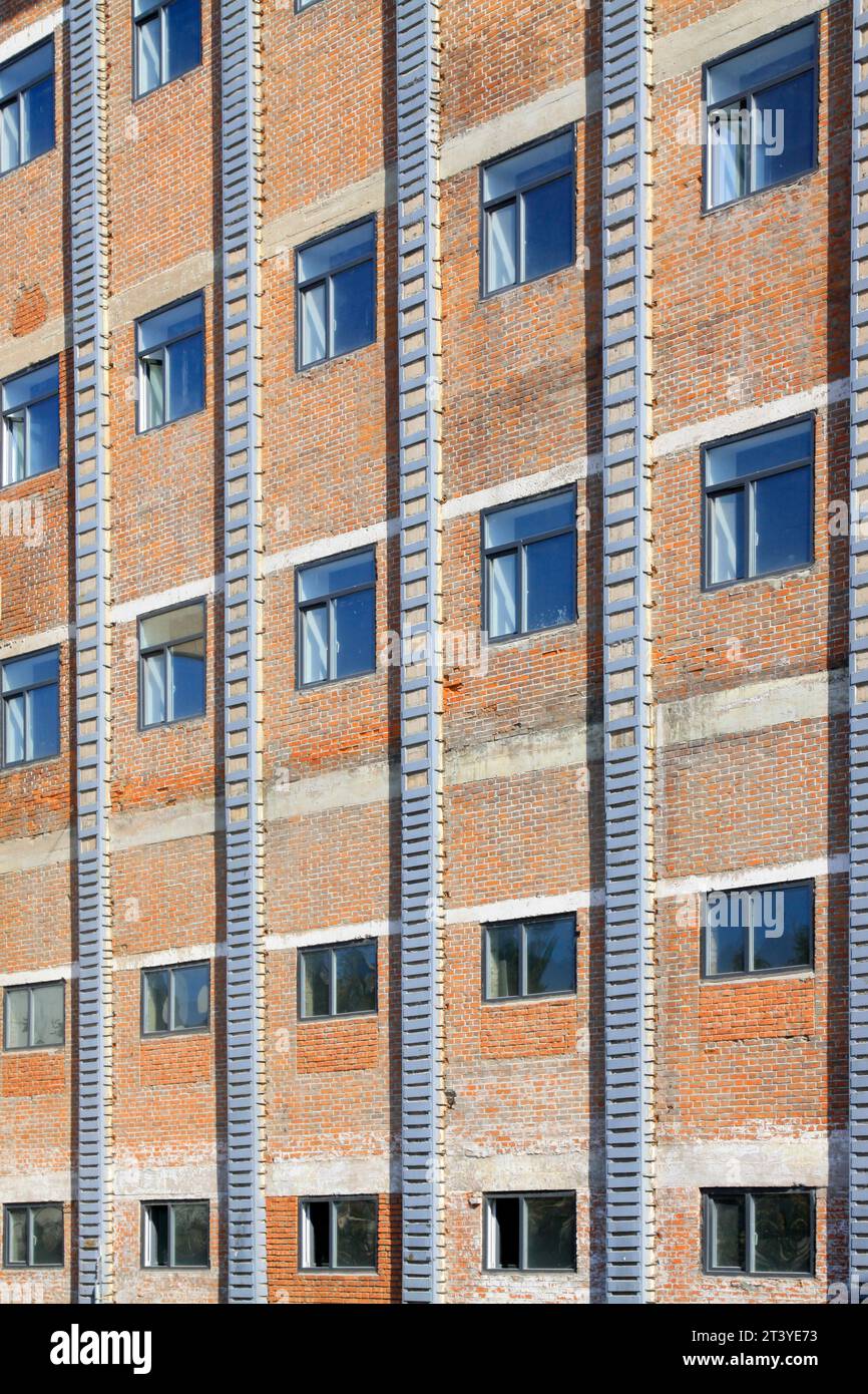 building wall appearance in a factory, north china Stock Photo - Alamy