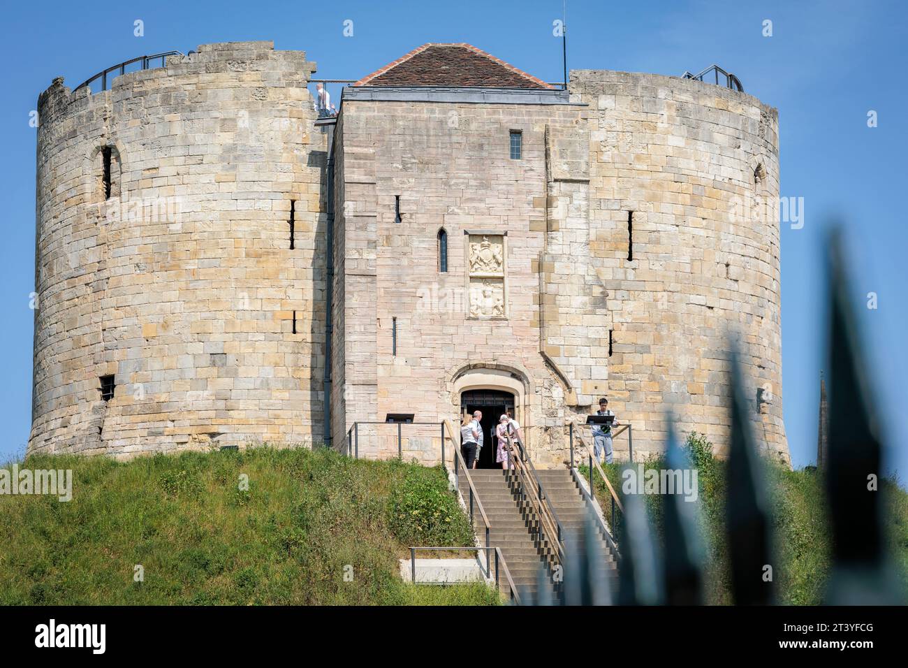 Cliffords Tower York Yorkshire England Stock Photo - Alamy