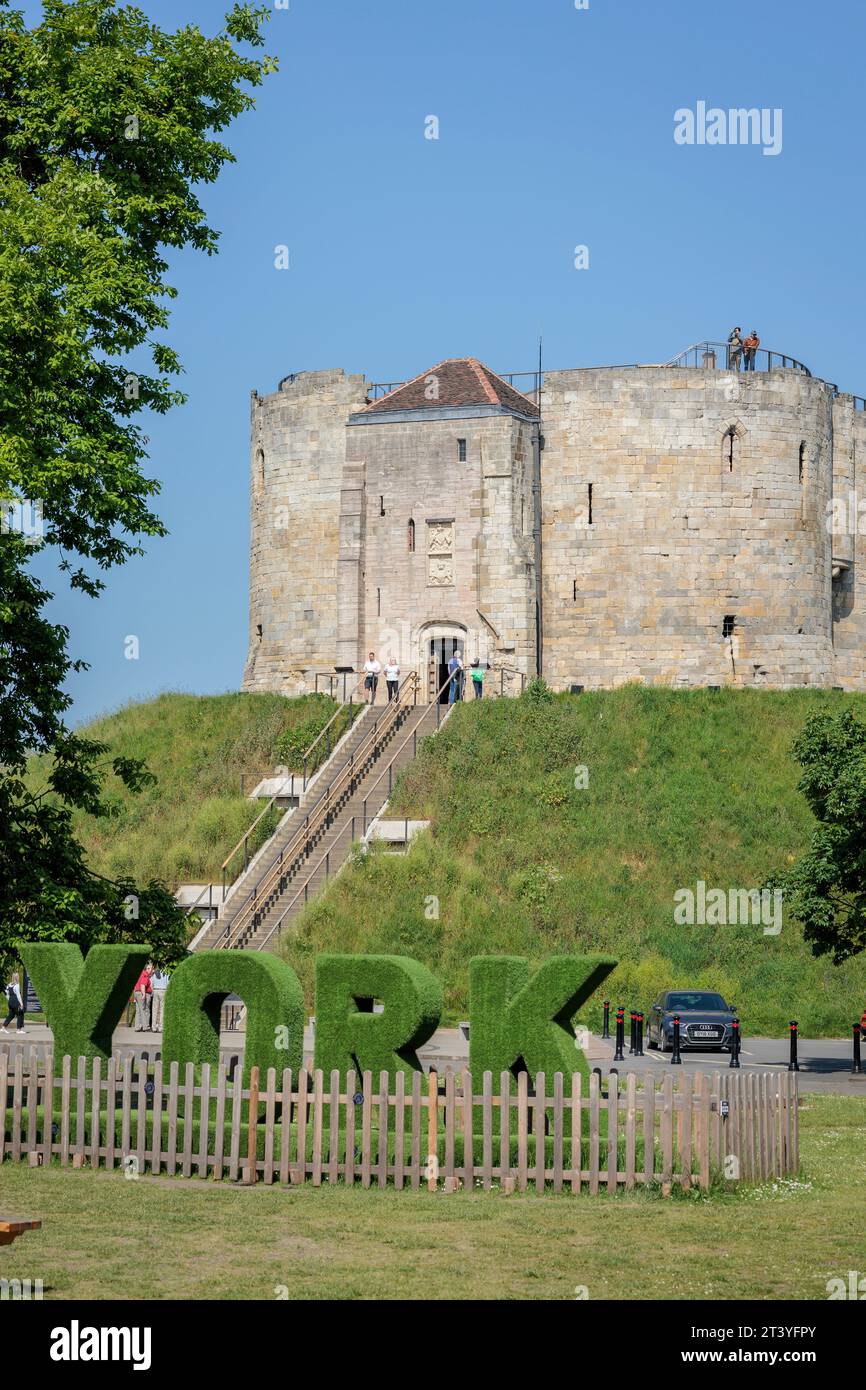 Cliffords Tower York Yorkshire England Stock Photo - Alamy