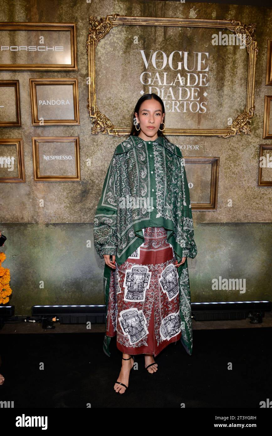 October 26, 2023, Mexico City, Mexico: Dalia Xiuhcoatl attends the ...