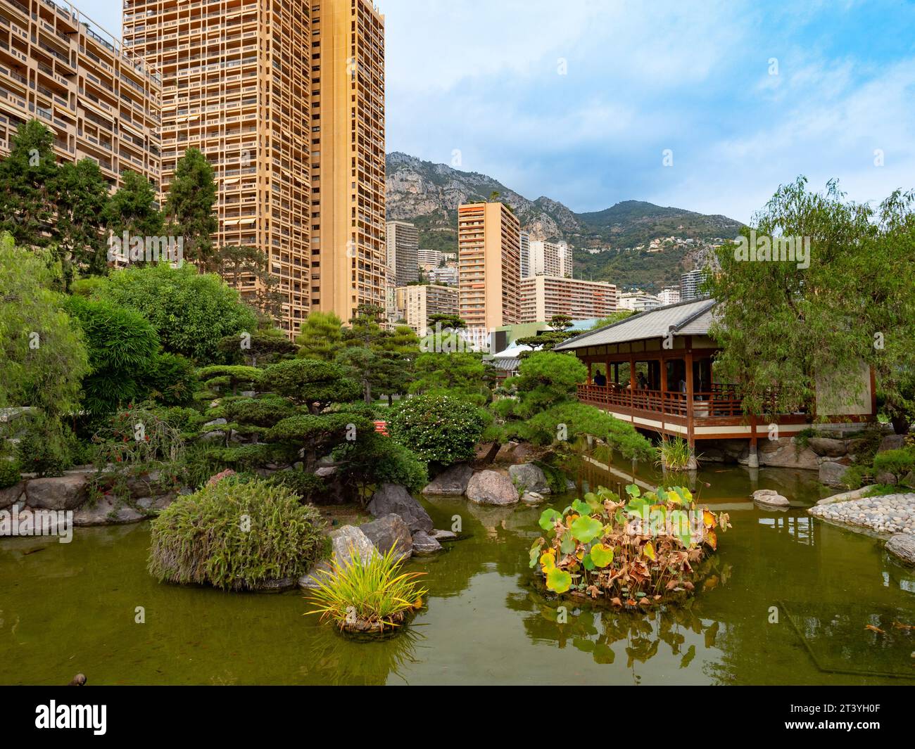 Image of the Japanese garden in Monaco during a summer day Stock Photo ...