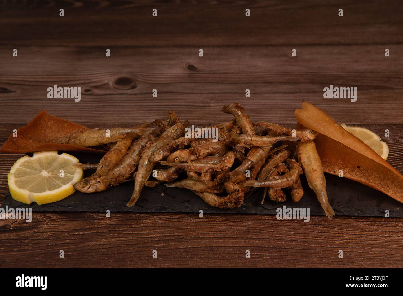 DEEP FRIED SEEFOOD, RECIPE FOR FISH, Smelt AND FRIED PITA, LEMON Stock ...